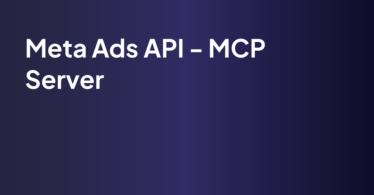 Meta Ads API - MCP Server